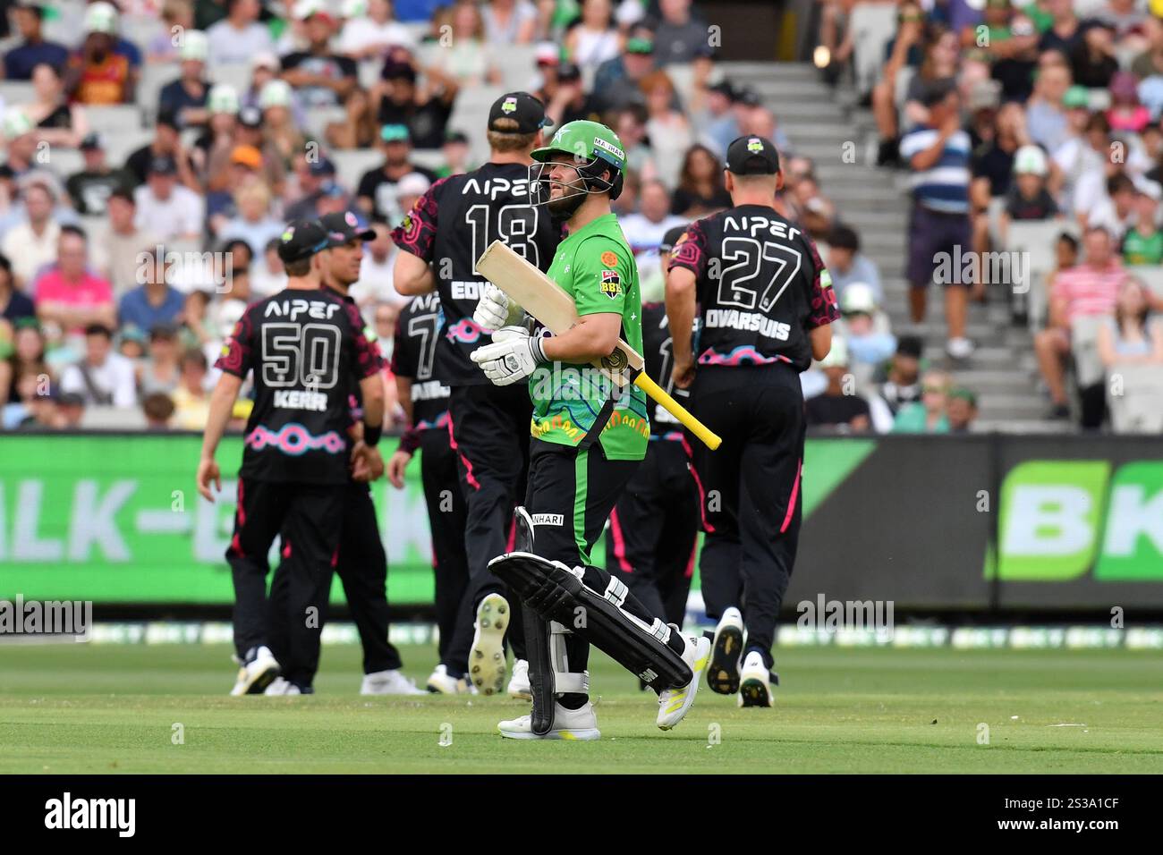 MELBOURNE AUSTRALIA. 9th Jan 2025. Ben Duckett of the Melbourne Stars ...