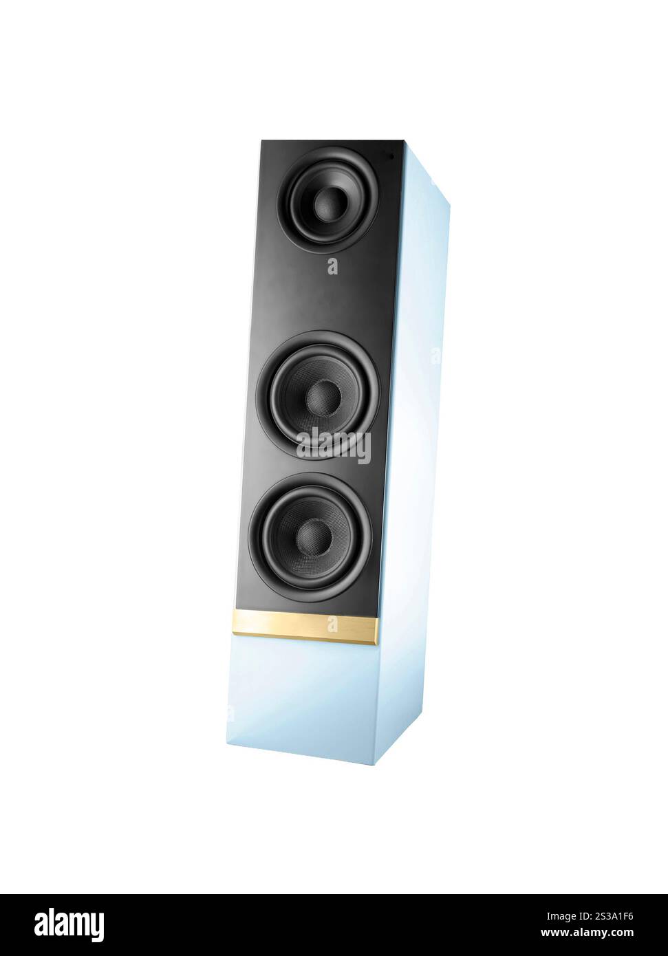 Big speaker isolated on white background Stock Photo - Alamy