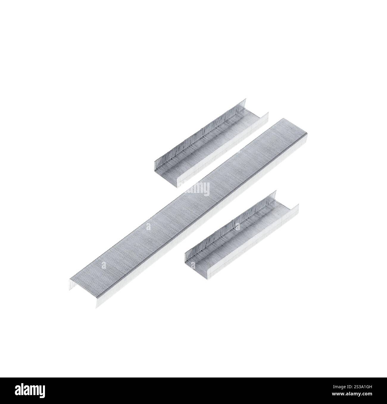 Stapler Pin isolated on white background. Stapler Pin Stock Photo - Alamy