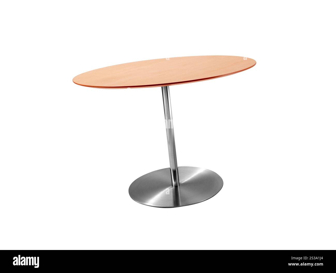 Round table isolated on white background. Round table Stock Photo - Alamy