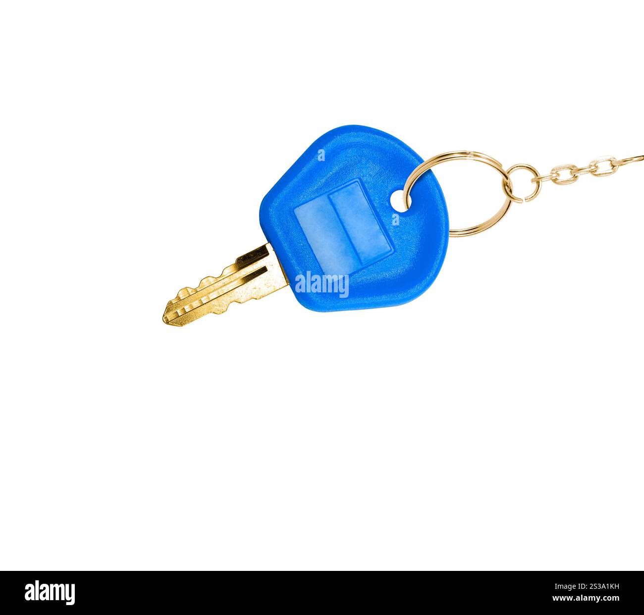 blue key isolated on white background. blue key Stock Photo - Alamy