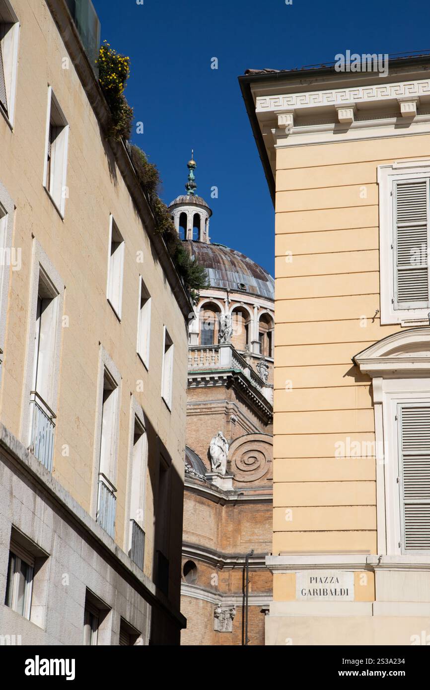 Parma city center glimpse, featuring historic monuments, beautiful ...