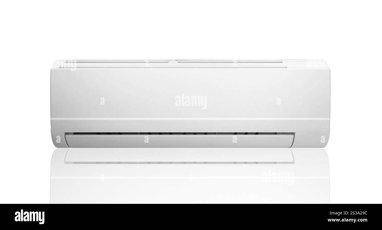 new air conditioner isolated on white background. new air conditioner ...