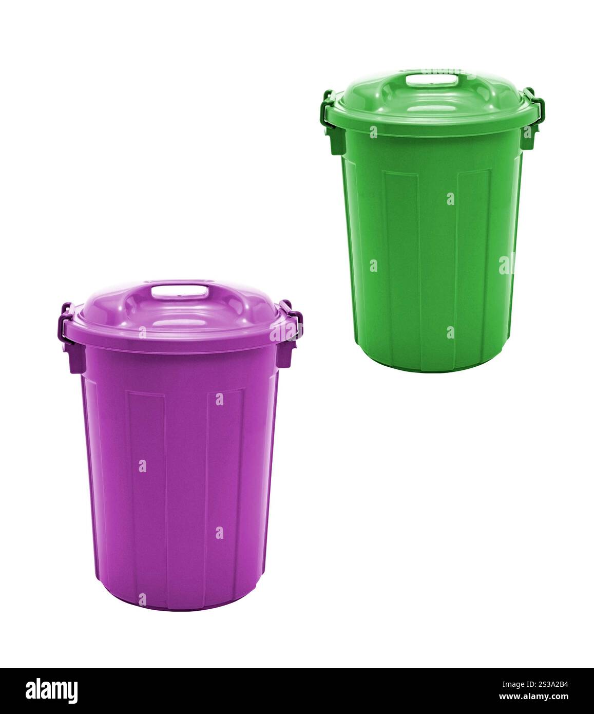 plastic garbage bin isolated on white background. plastic garbage bin ...