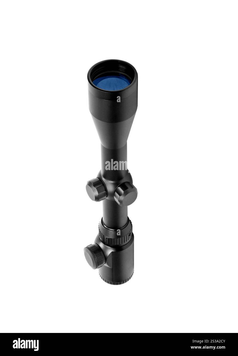Rifle scope isolated on white background. Rifle scope on white Stock ...