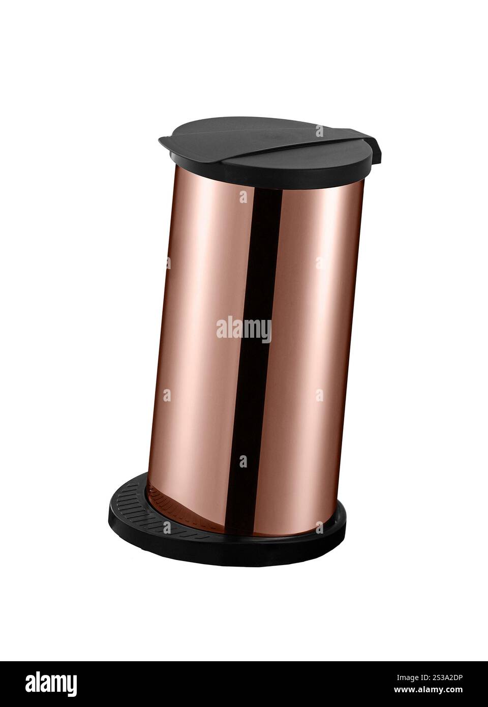 Refuse bin in room corner isolated on white background. Refuse bin in ...