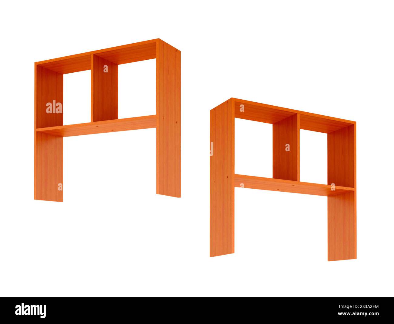 Wooden bookstore isolated on white background. Wooden bookstore ...