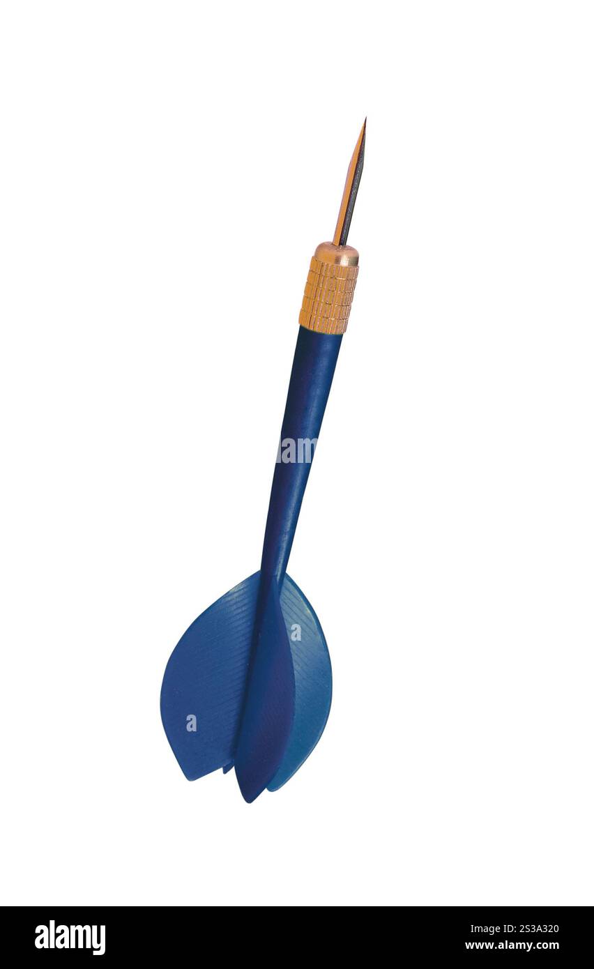 blue dart isolated on white background. blue dart isolated on white ...