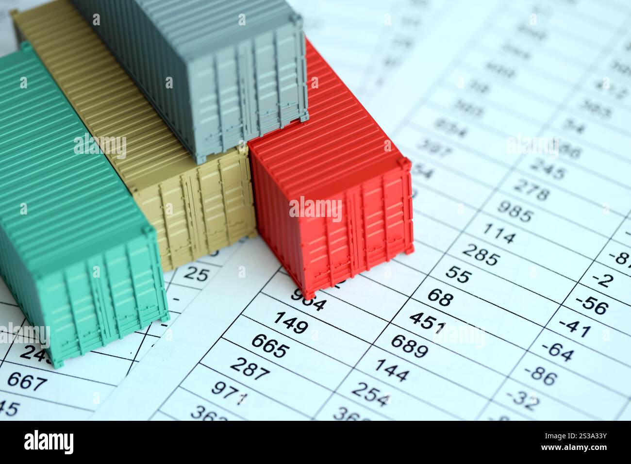 Global business container cargo ship in import export business logistic ...