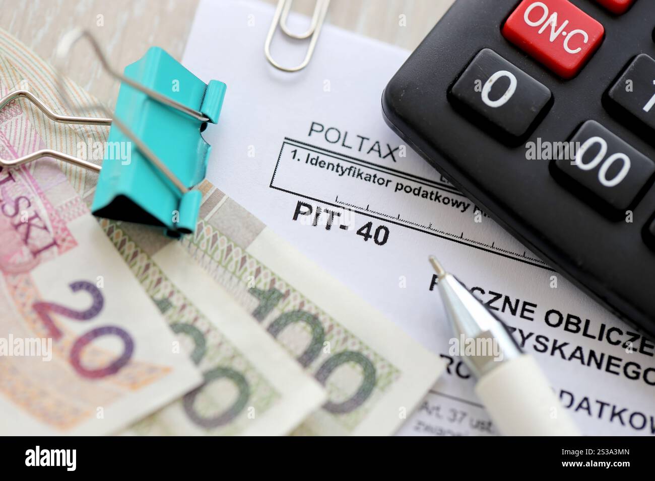 Annual calculation of tax on income obtained by taxpayer, PIT-40 tax ...