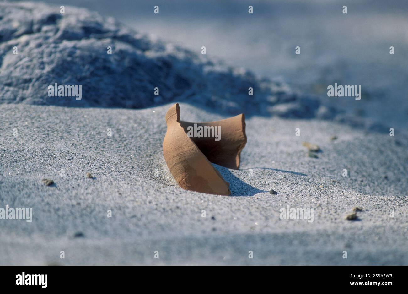a sand dunes at the Holy Ganges River in the city of Rishikesh in the ...