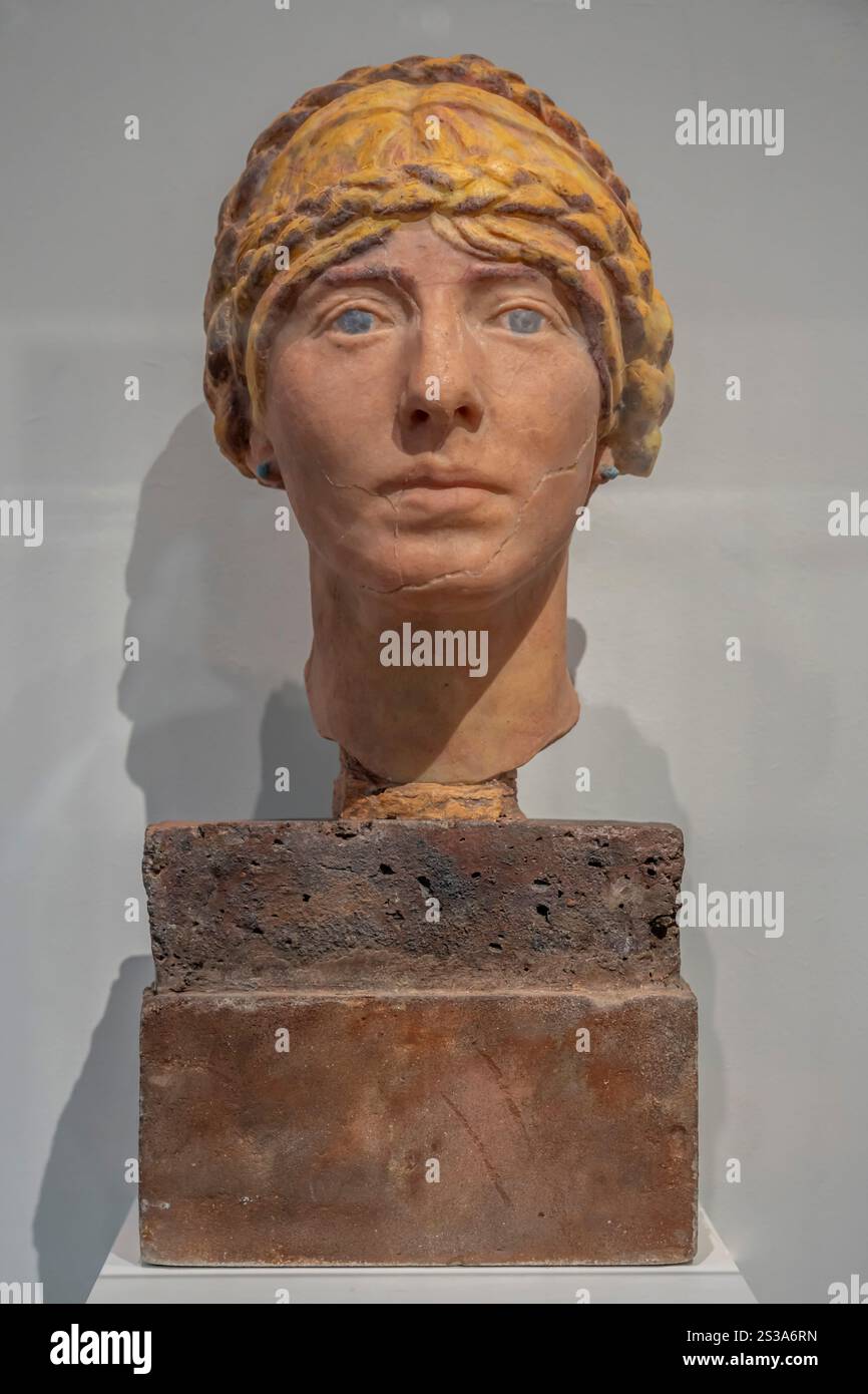 Paris, France - 12 14 2024: Bourdelle Museum. Mask of Irene Millett in ...