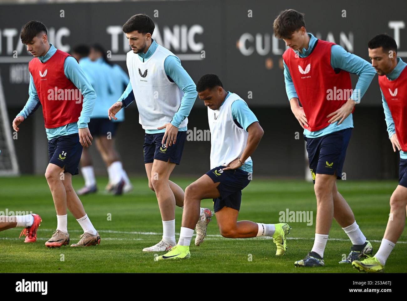Belek, Turska. 08th Jan, 2025. Players of GNK Dinamo Juan Cordoba, Niko ...