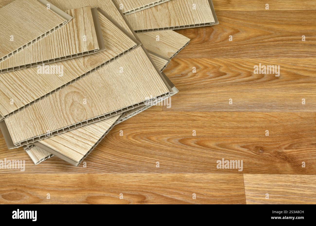 Set of items for PVC ceiling indoor works. PVC panels. Indoor VPC ...