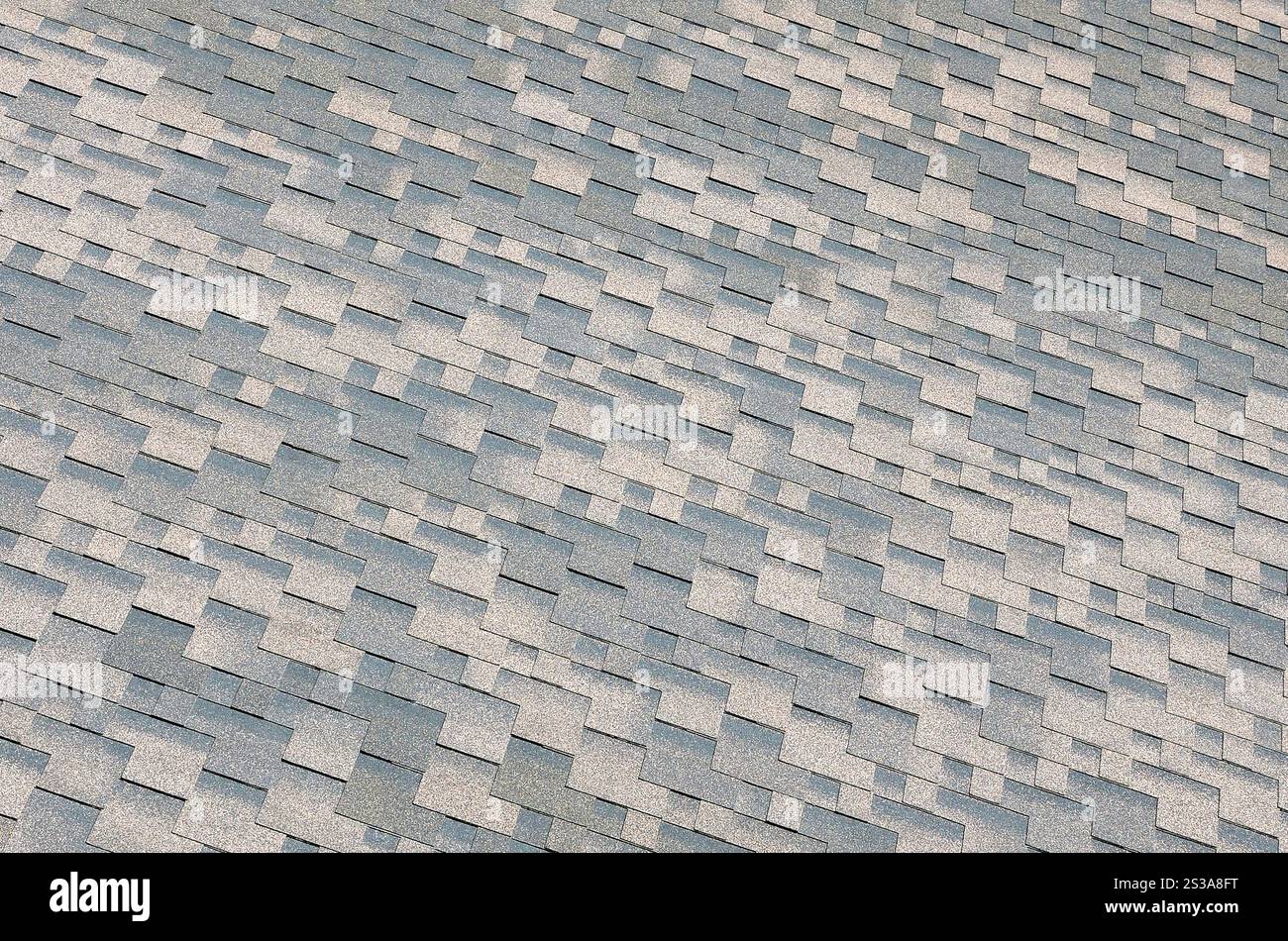 Flexible shingles of bitumen roofing surface. Background mosaic texture ...