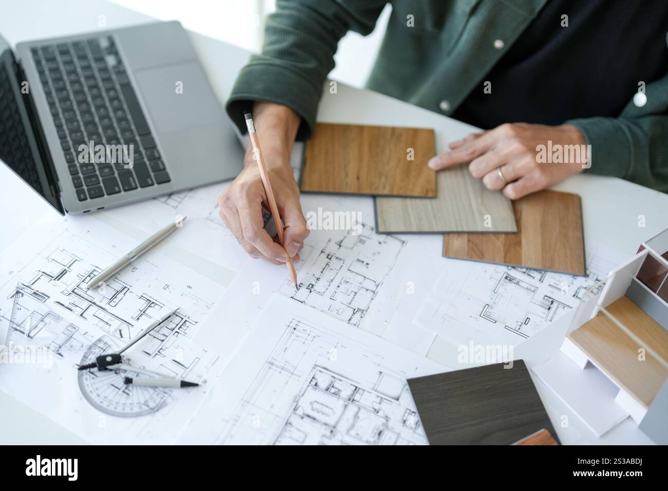 Architecture interior Man Creative project plan designer home and ...