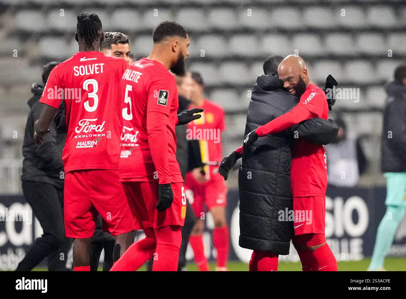22 Akim DJAHA (mar) during the Ligue 2 BKT match between Paris FC and Martigues at Stade ...