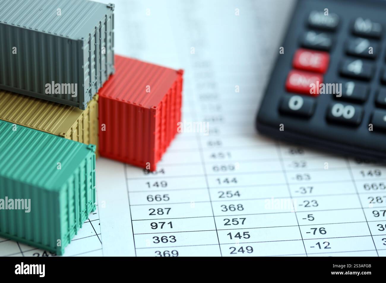 Global business container cargo ship in import export business logistic ...