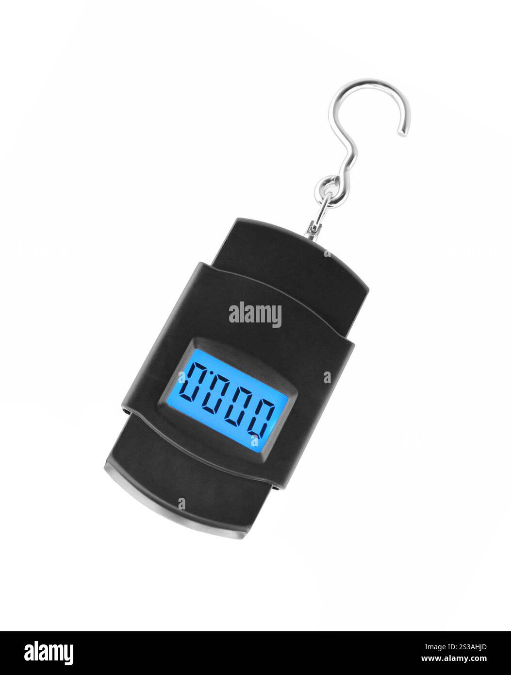 Hand scales for luggage isolated on white background. Hand scales for ...