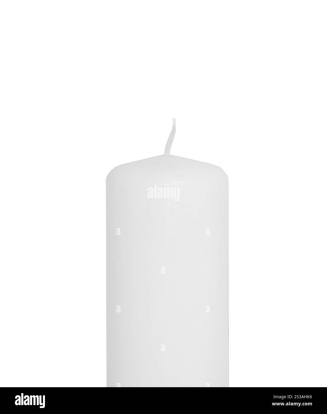white candle isolated on white background. white candle isolated Stock ...