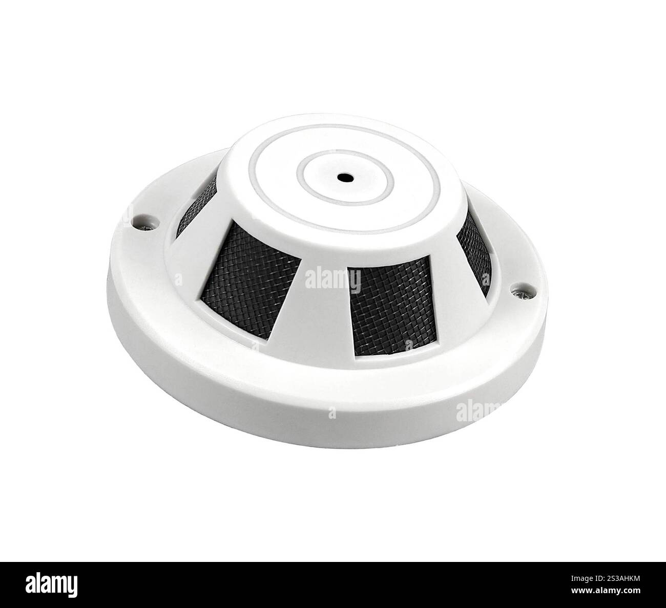 Smoke Detector isolated on white background. Smoke Detector Stock Photo ...