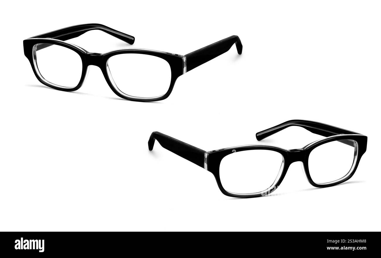 Black Eye Glasses Isolated on White. Black Eye Glasses Stock Photo - Alamy