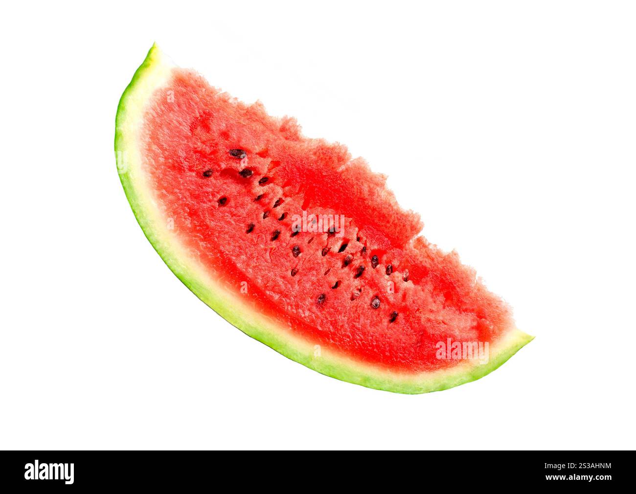 Watermelon slice isolated on white background Stock Photo - Alamy