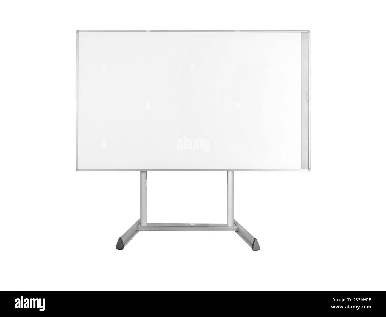 Whiteboard isolated on white background. Whiteboard Stock Photo - Alamy
