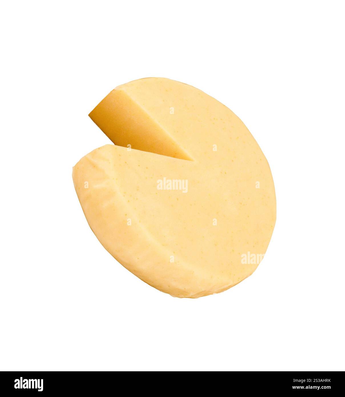 One wheel round cheese isolated on white background. One wheel round ...