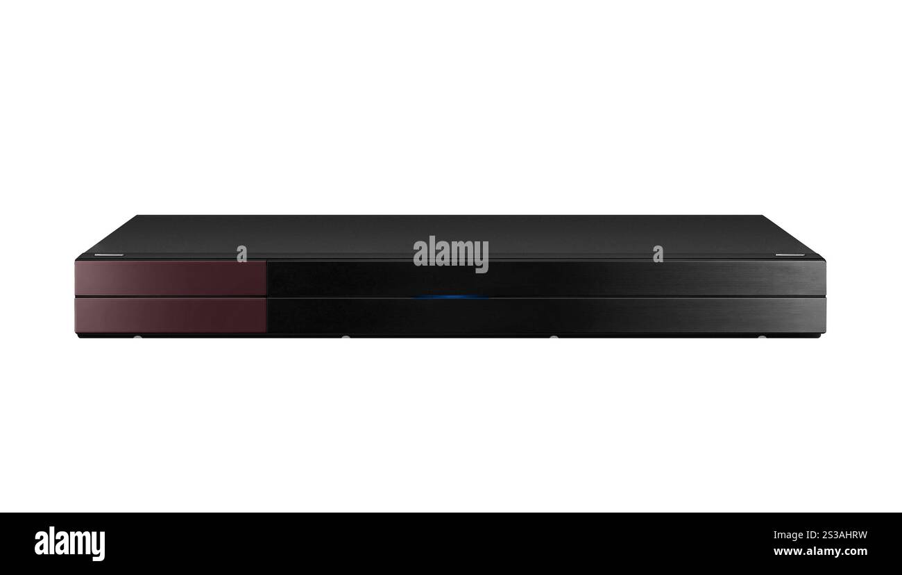 Black dvd player isolated on white background. Black dvd player Stock ...