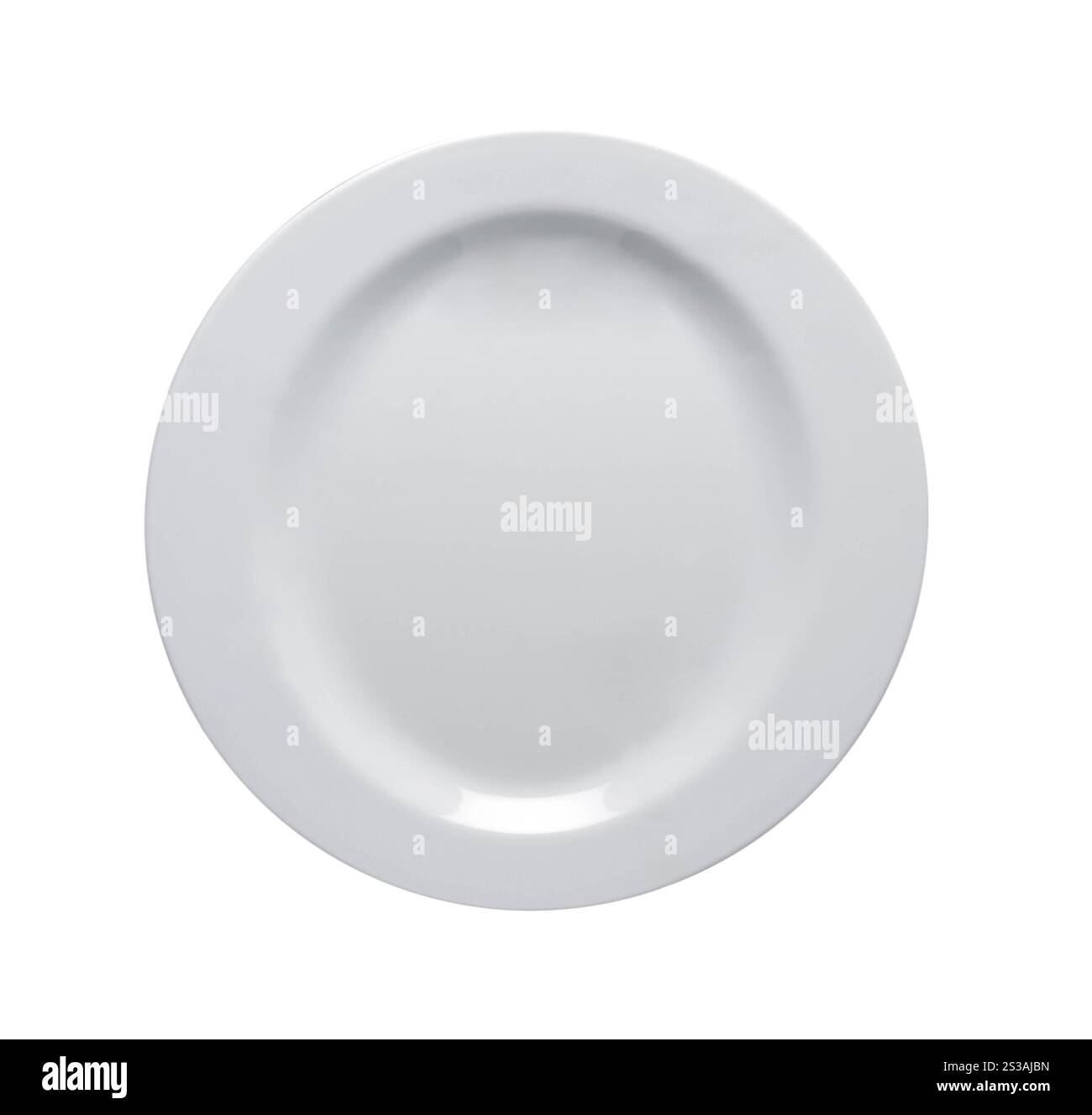 shiny plate isolated on white with clipping path included . shiny plate ...