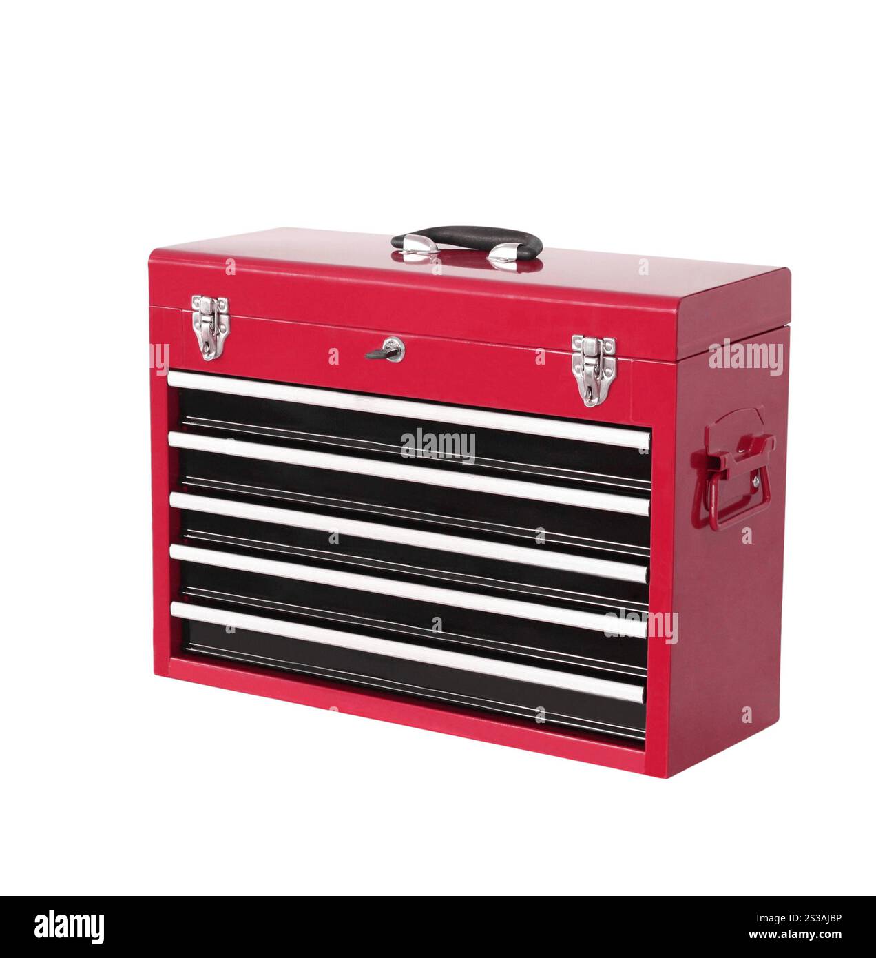 red toolbox isolated on white. blue toolbox isolated on white Stock ...