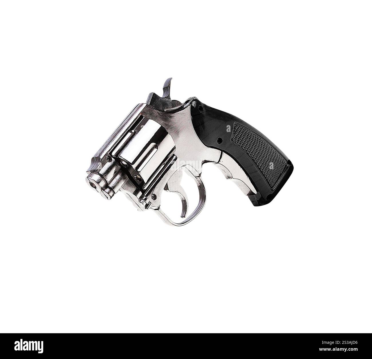 Revolver isolated on white background. Revolver isolated Stock Photo ...