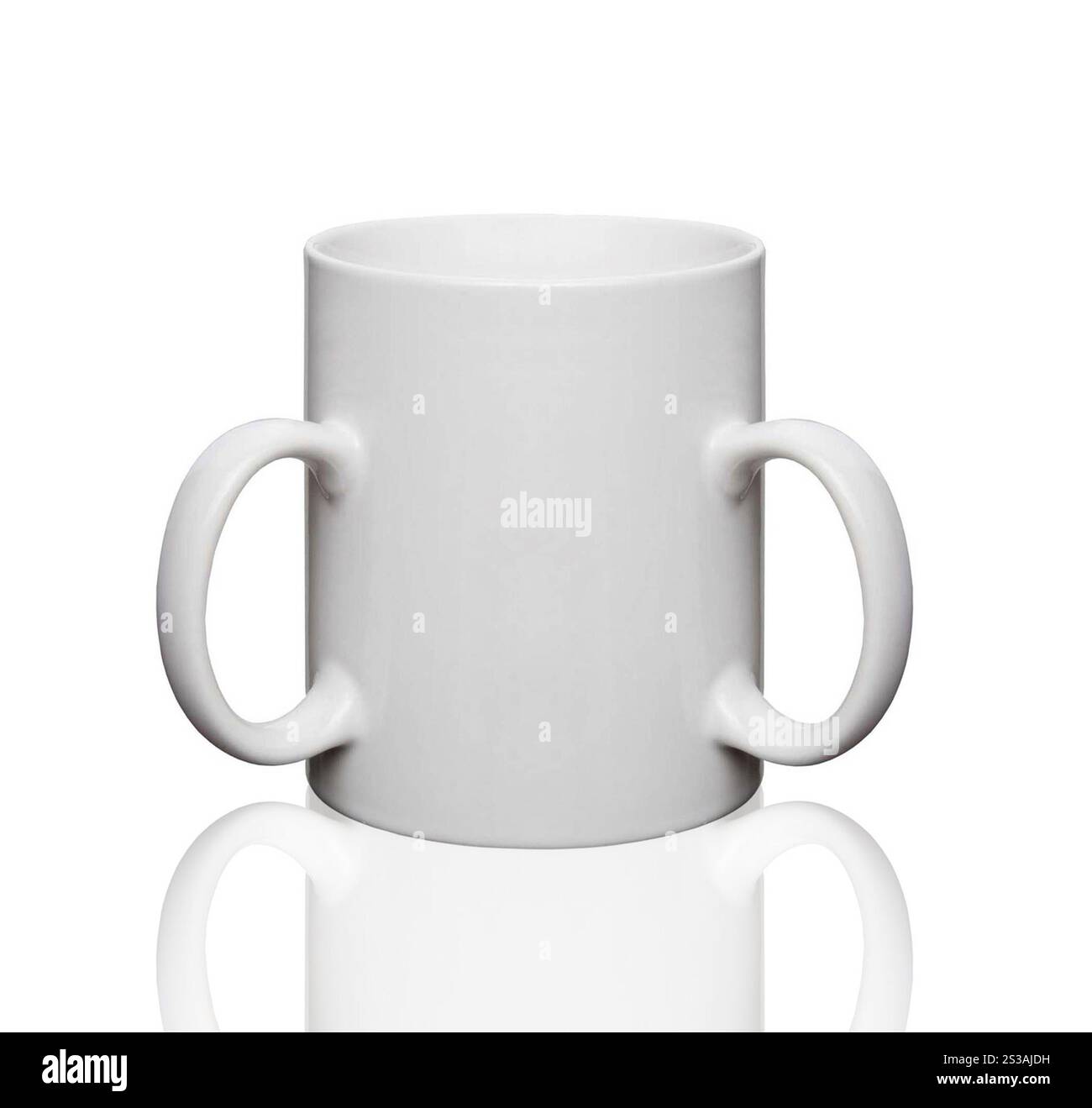 cup with two handles isolated on white background. cup with two handles ...