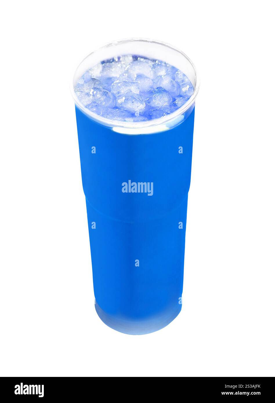 Refreshing and Cool Frozen Red Fruit Slush Drink in Plastic Cup Stock ...
