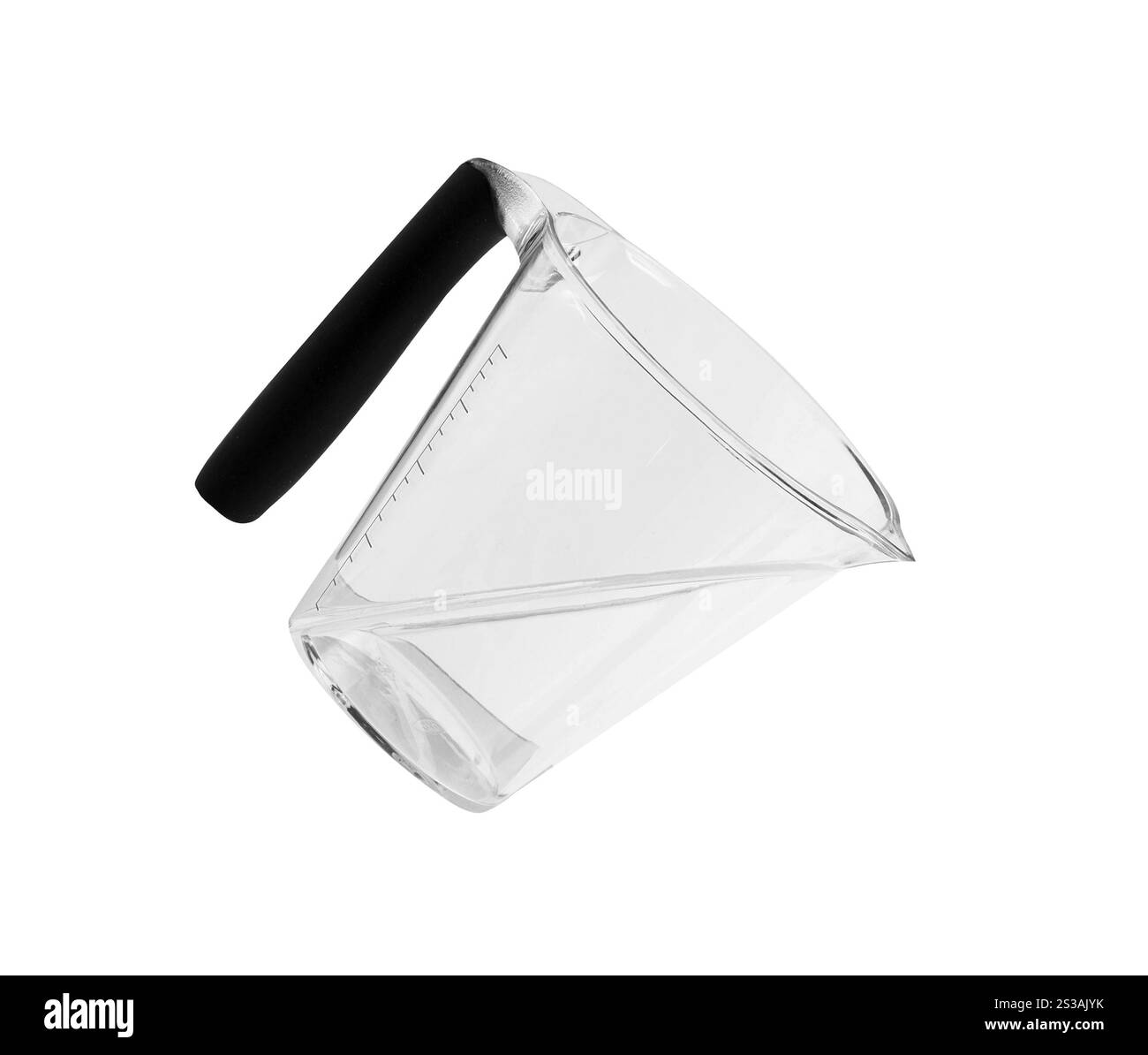 Measuring glass isolated on white background. Measuring glass isolated ...