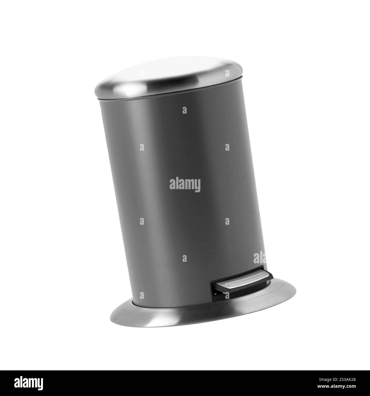 empty modern trash can Stock Photo - Alamy