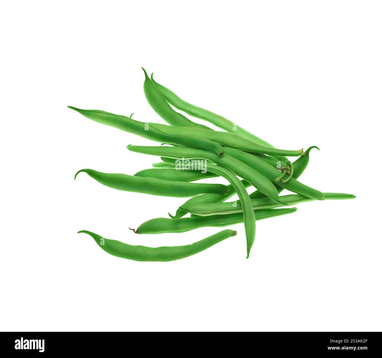 green beans on white background. green beans Stock Photo - Alamy