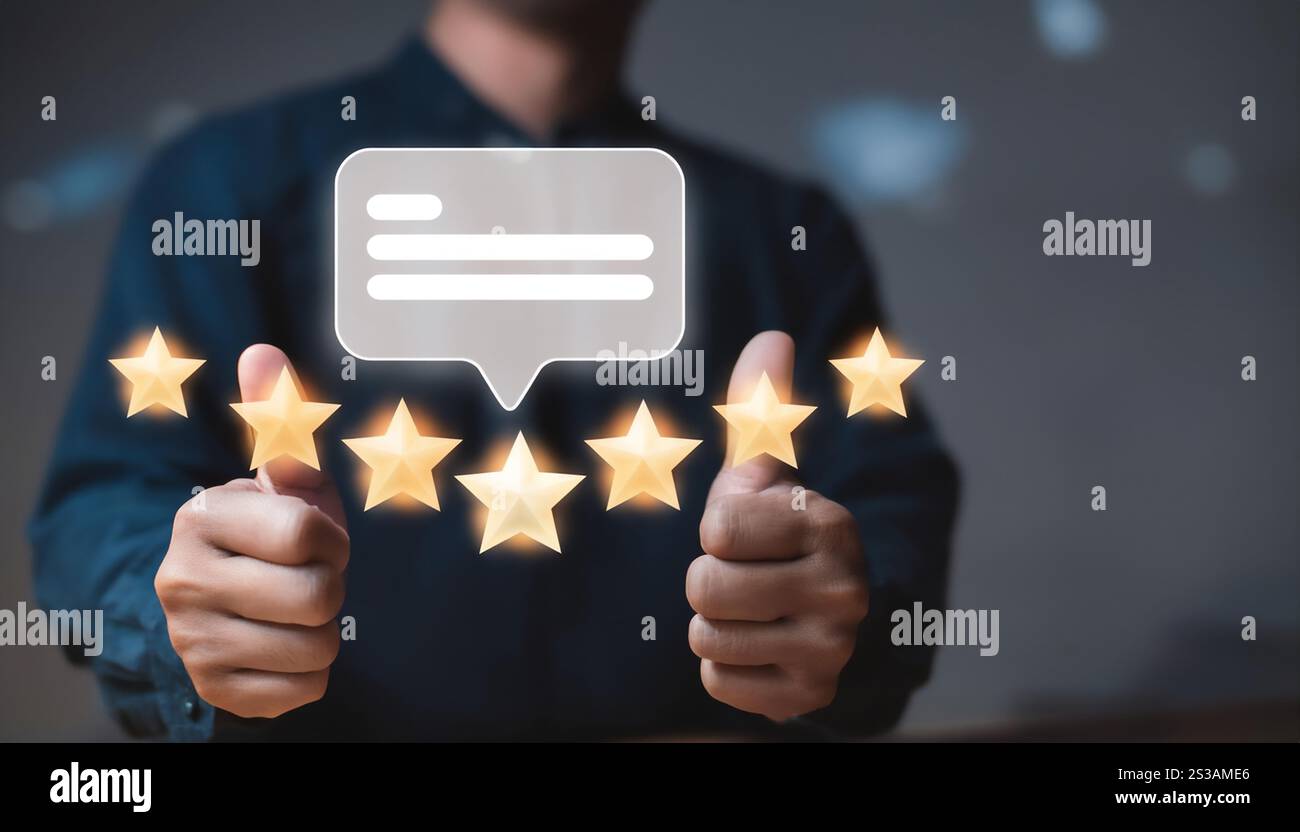 Illustration depicting feedback and evaluation, featuring symbols like ...