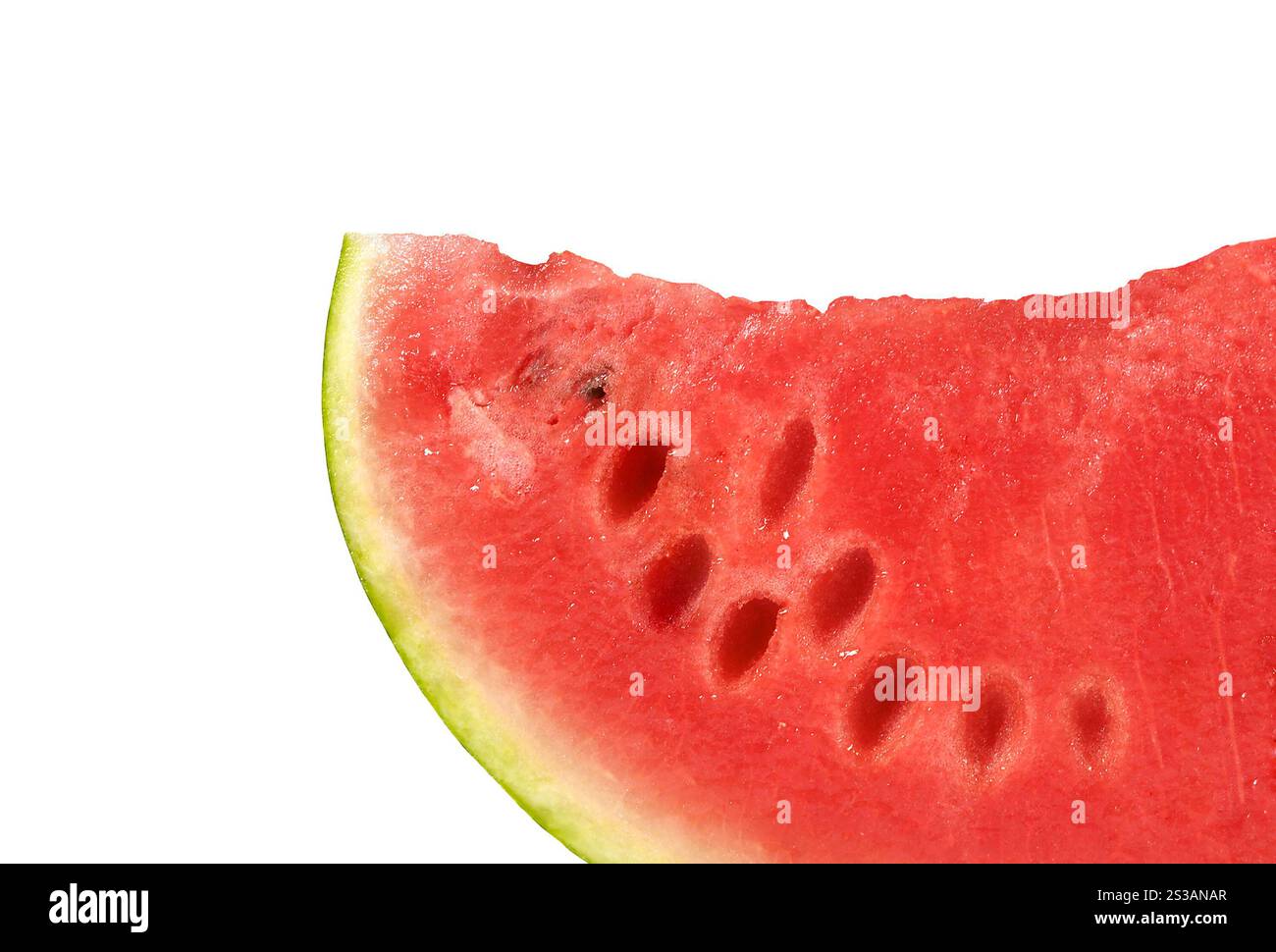 Slice of watermelon on white background. Slice of watermelon Stock ...