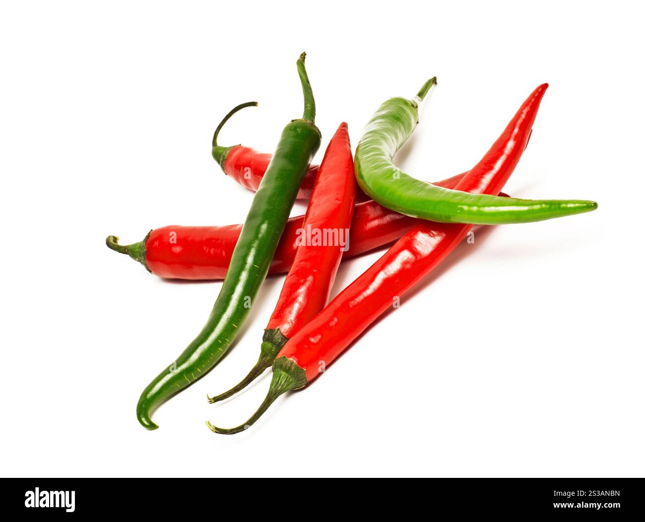 Chili hot pepper whole Cut Out Stock Images & Pictures - Alamy