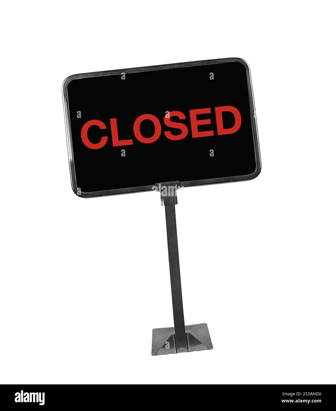 shop sign closed on white background. shop sign closed Stock Photo - Alamy