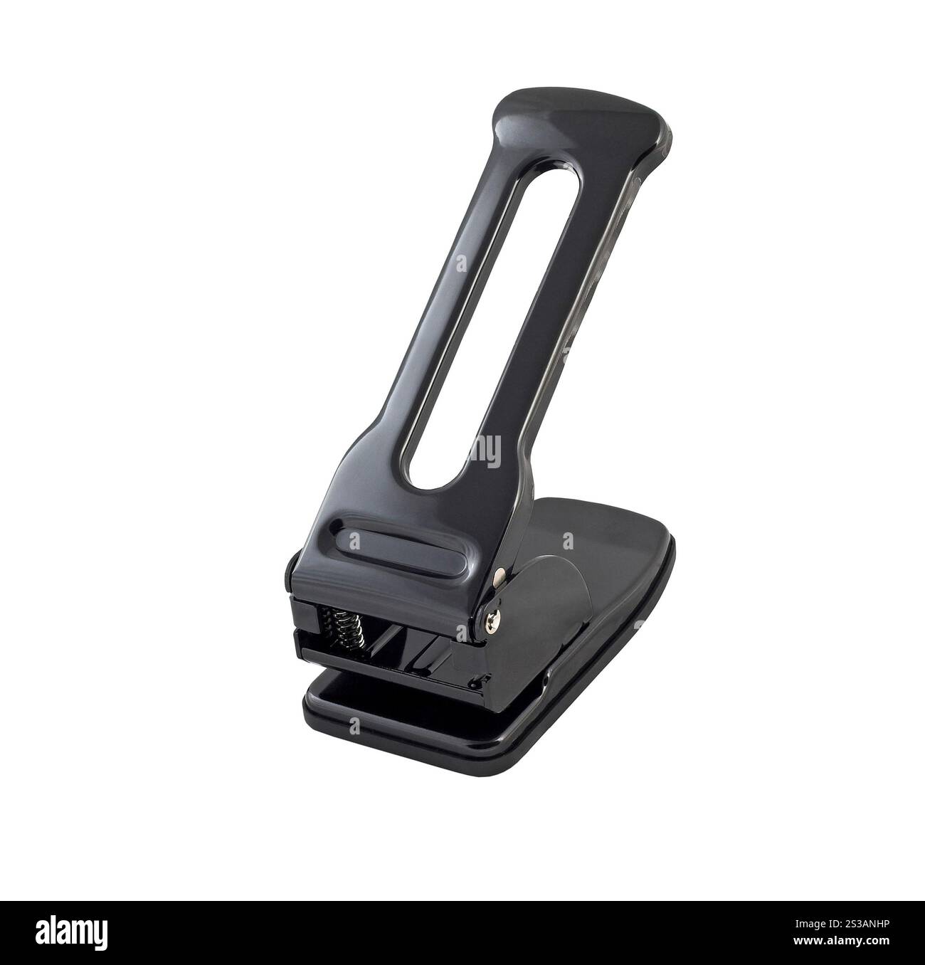 Black puncher isolated on white background. Black puncher Stock Photo ...