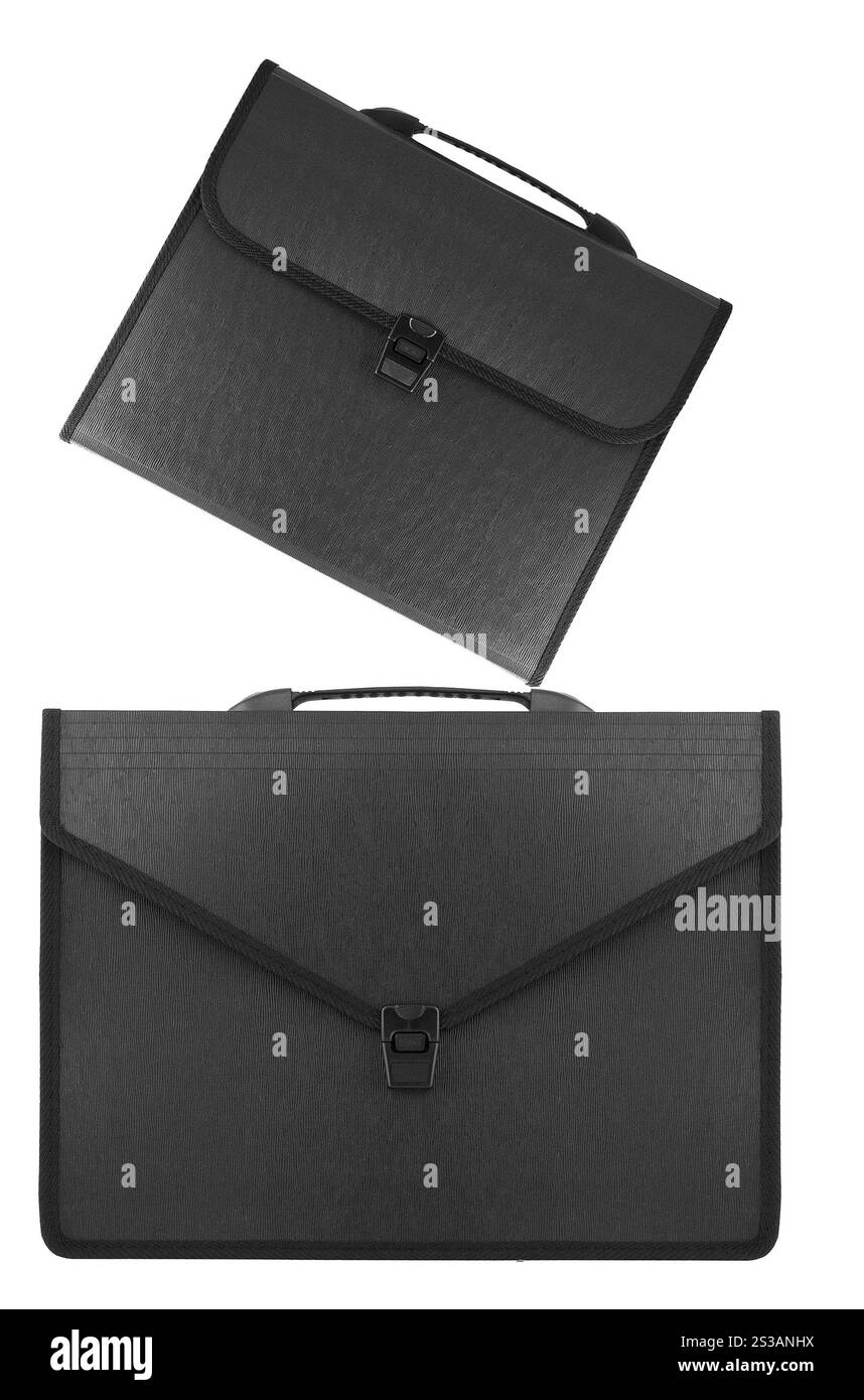 Business briefcases isolated on white background. Business briefcases ...