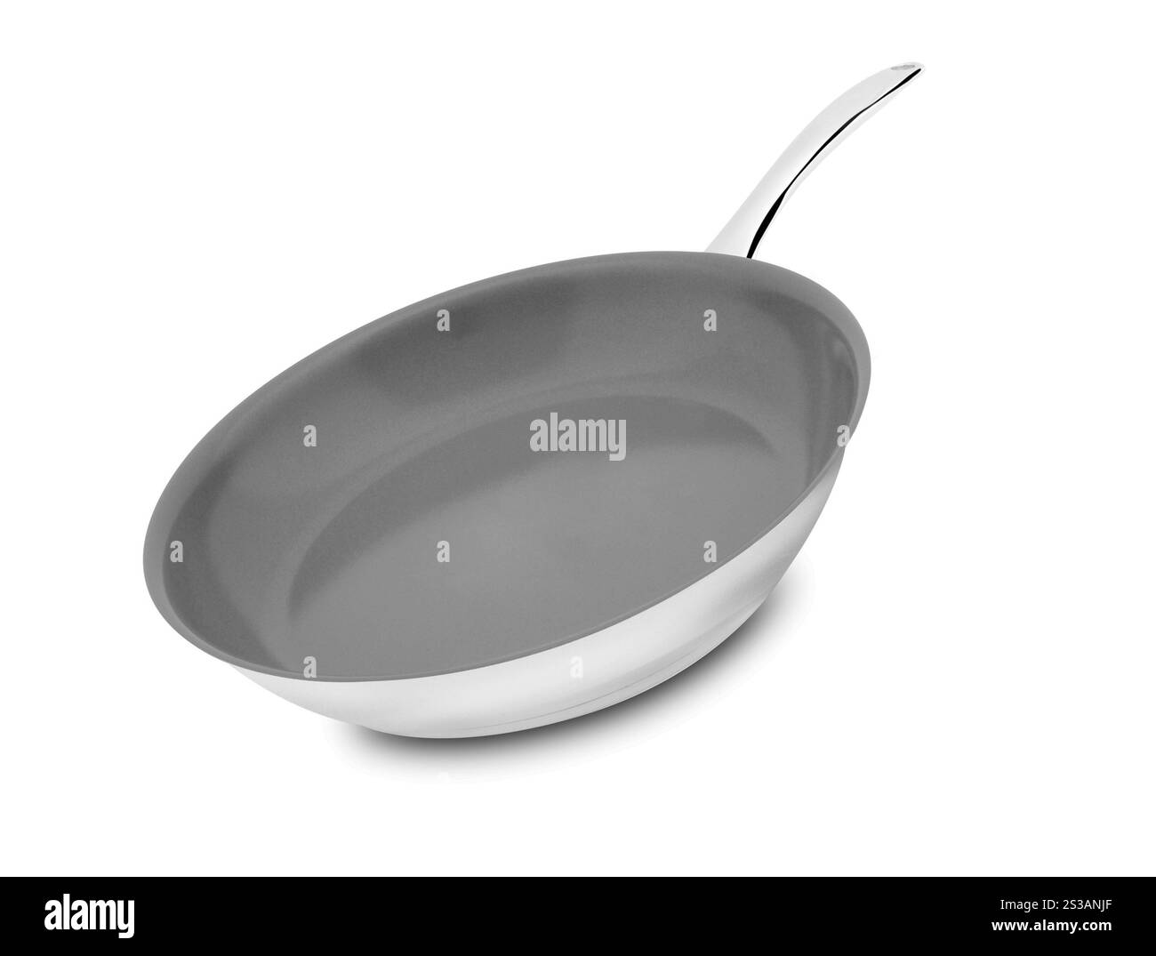 empty pan isolated on white background Stock Photo - Alamy