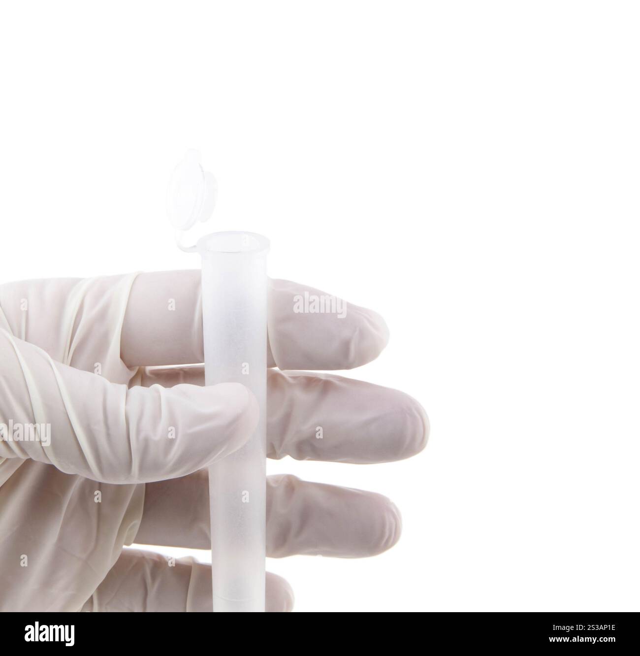 Test container isolated on white background. Test container Stock Photo ...