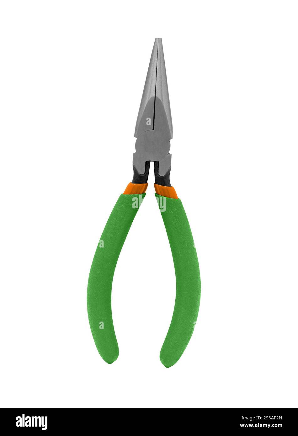 tool green pliers isolated on white background. tool green pliers ...