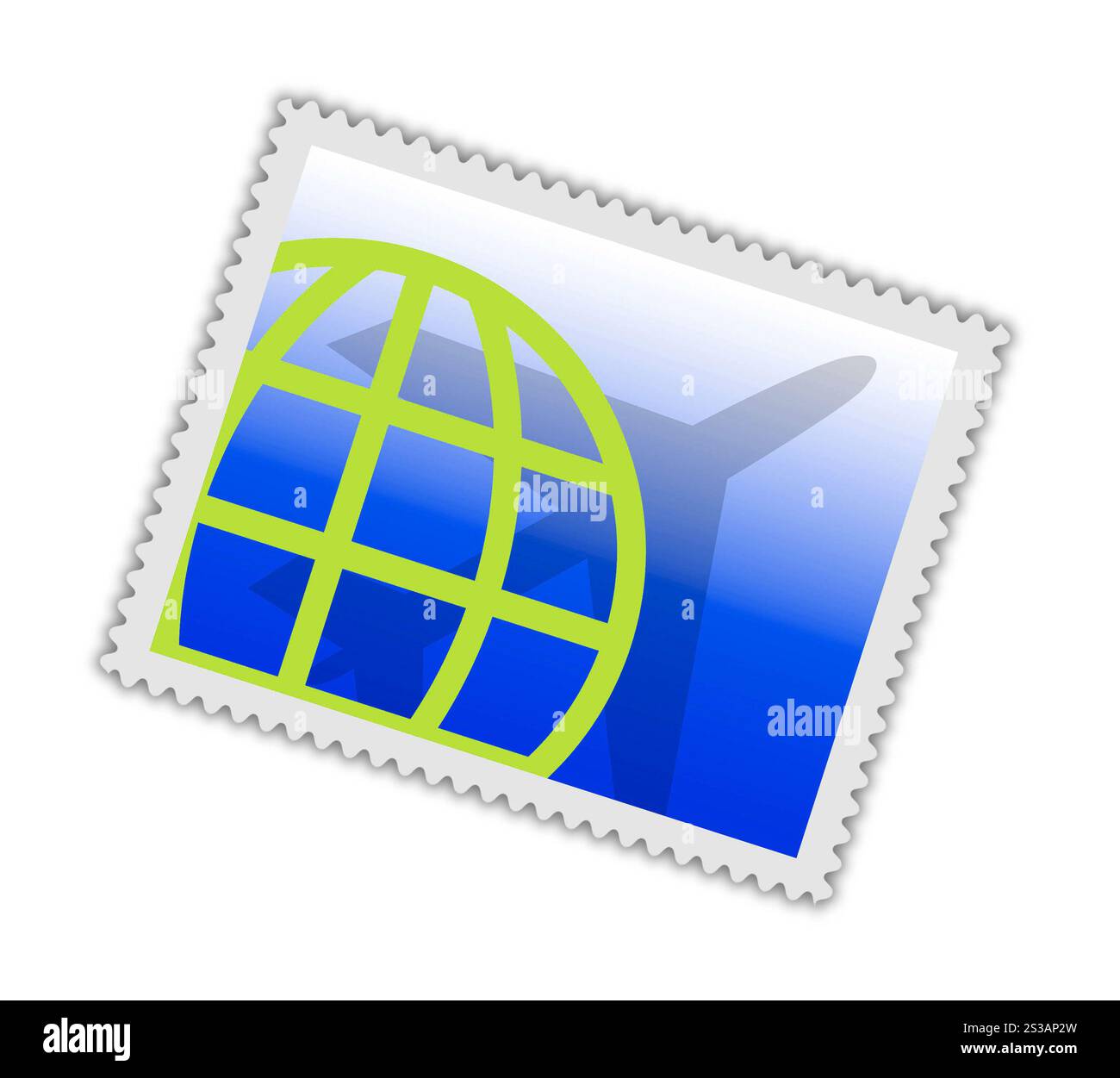 postage stamp isolated on white background. postage stamp Stock Photo ...