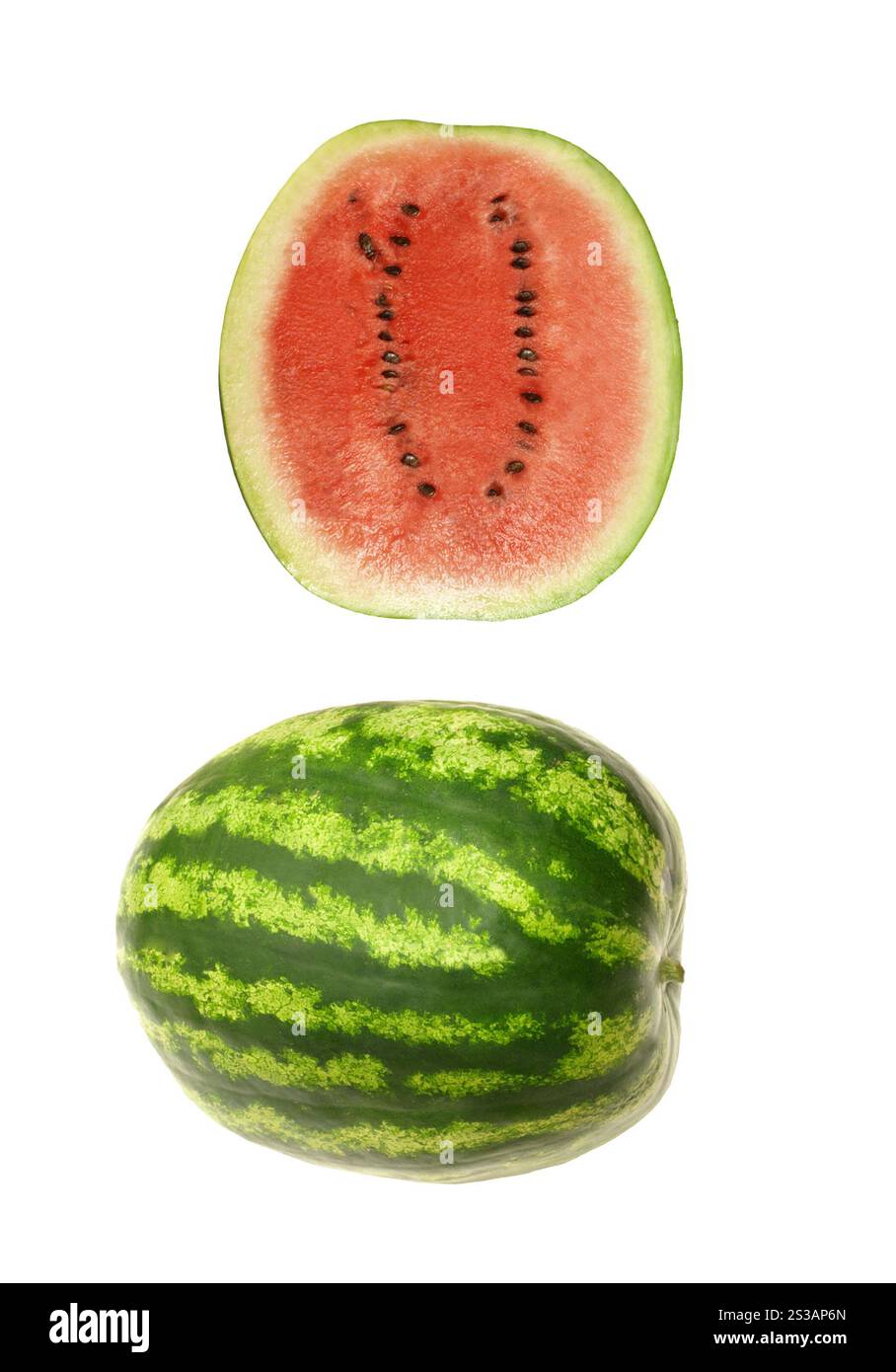watermelon and slice isolated on white. watermelon and slice Stock ...