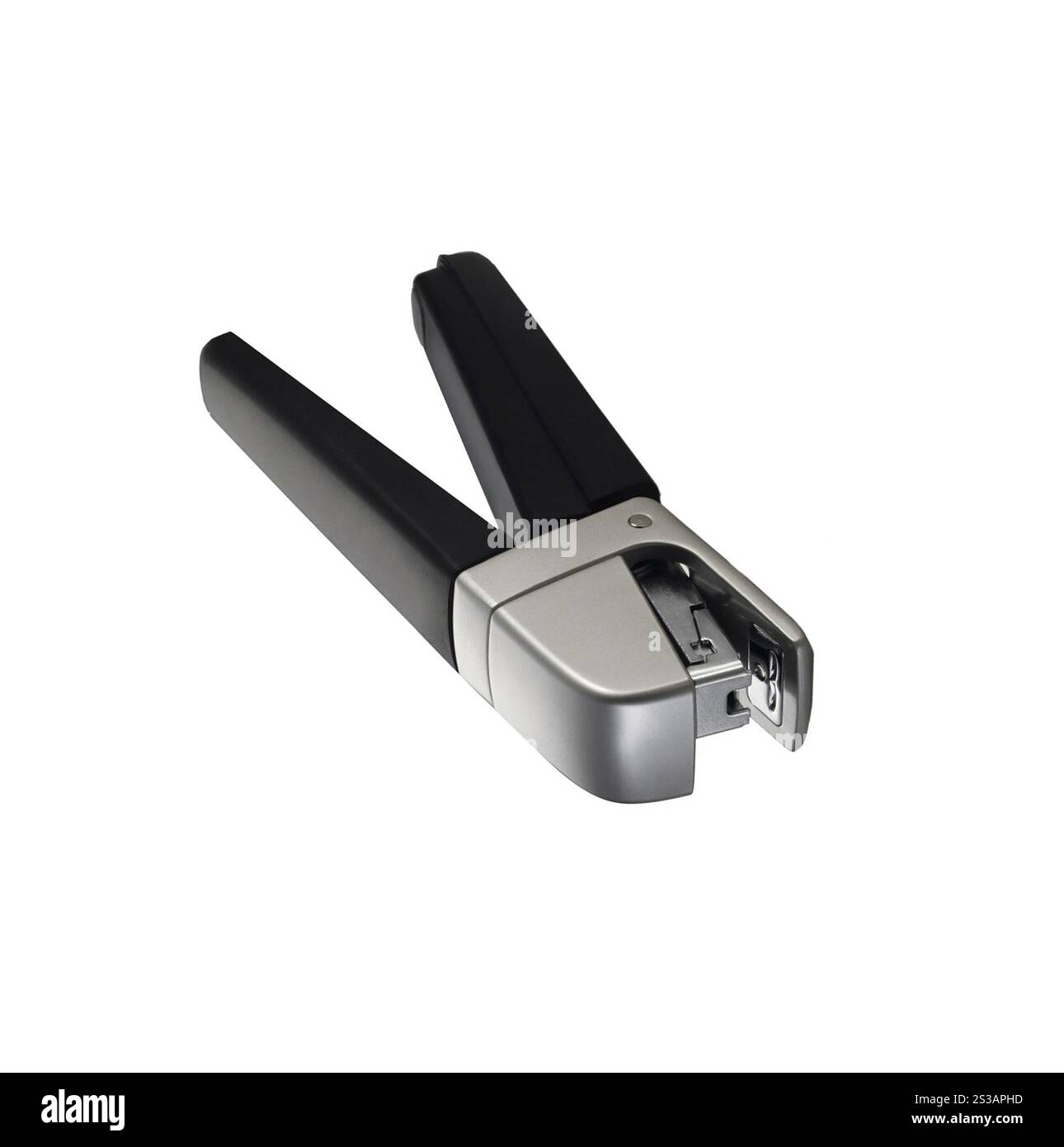 Black stapler isolated on white background. Black stapler Stock Photo ...